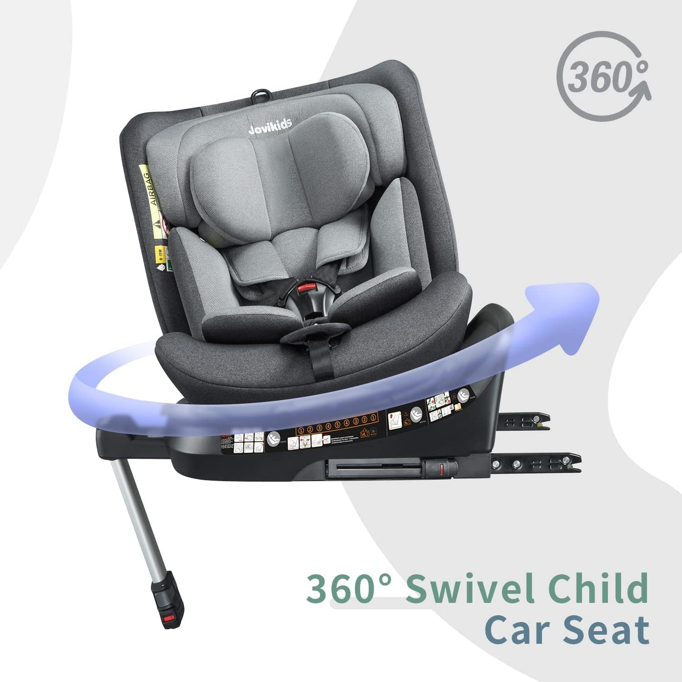 Ranger Baby Car Seat Black 360 Swivel Isofix I-Size 40-150cm Group 0+1